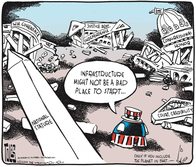 Political Cartoon on 'President Demands Unity' by Tom Toles, Washington ...