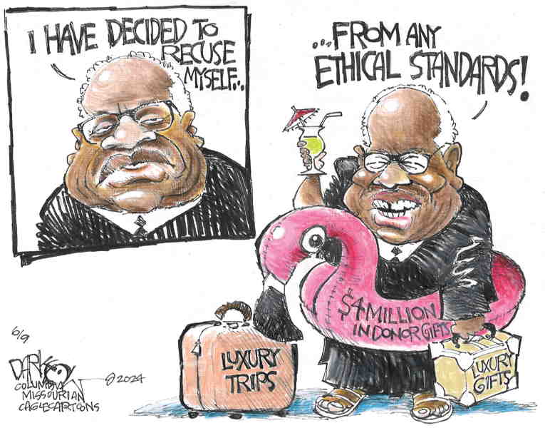 Political Cartoon on 'Alito and Thomas Party On' by John Darkow ...