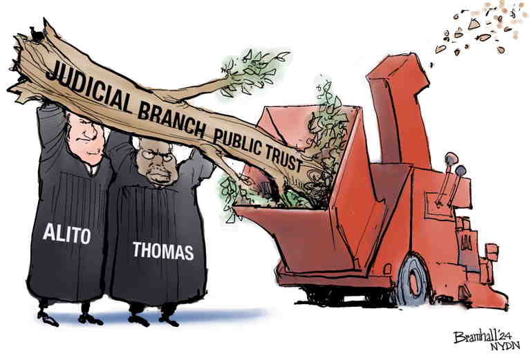 Political Cartoon on 'Justices Give Congress the Finger' by Bill ...